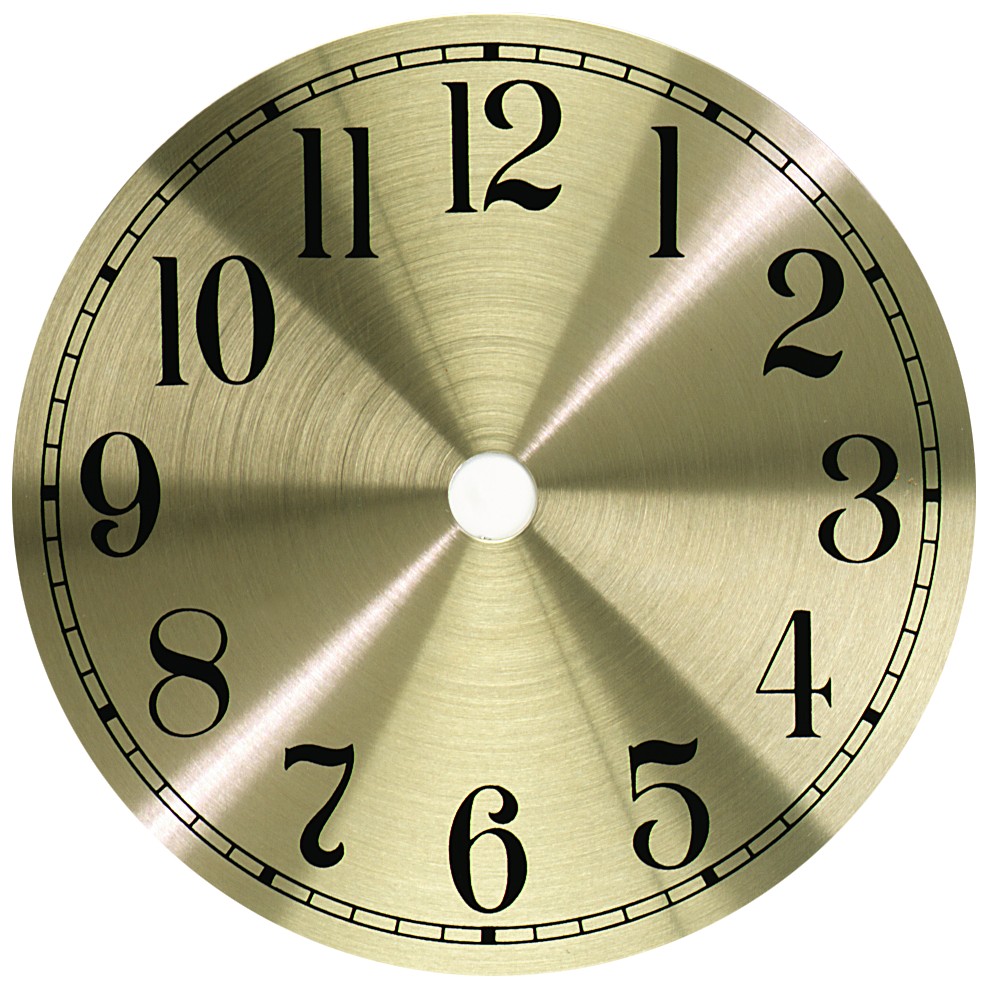 Gold Arabic Metal Clock Dial 7 
